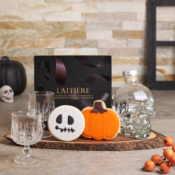 Spooky Skull Spirits & Dessert Gift – Halloween gift baskets – Canada ...