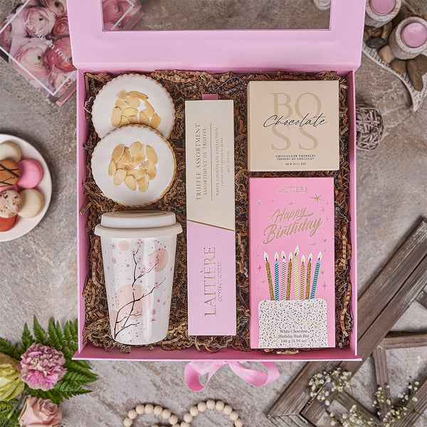 Tempting Birthday Treat Box – Birthday gift baskets – Canada delivery ...