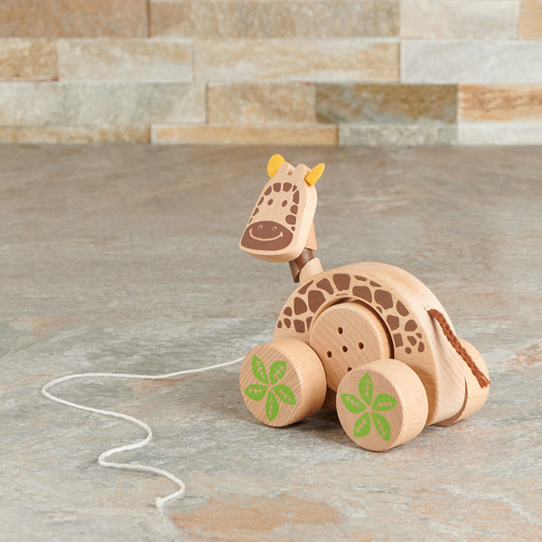 Birbaby Giraffe Pull Along Toy – baby gift baskets – Canada delivery ...